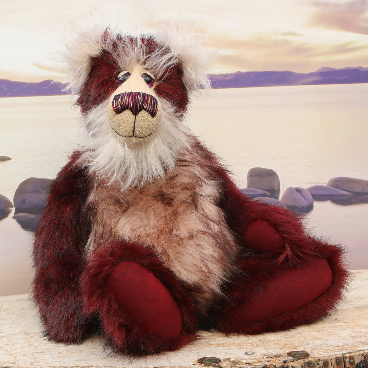 Bearlioz one of a kind mohair & faux fur artist bear by Barbara-Ann ...