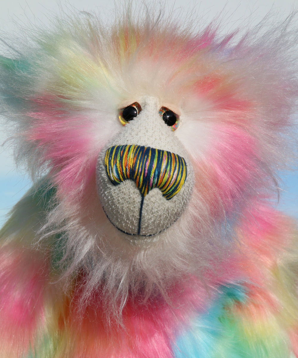 Lizzy Sherbert one of a kind mohair & faux fur artist bear by Barbara ...