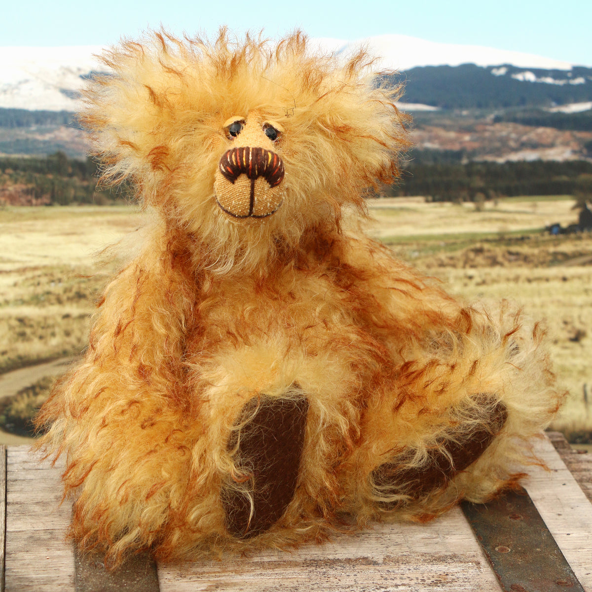 Rutherford a one of a kind, tipped mohair artist bear by Barbara-Bears ...