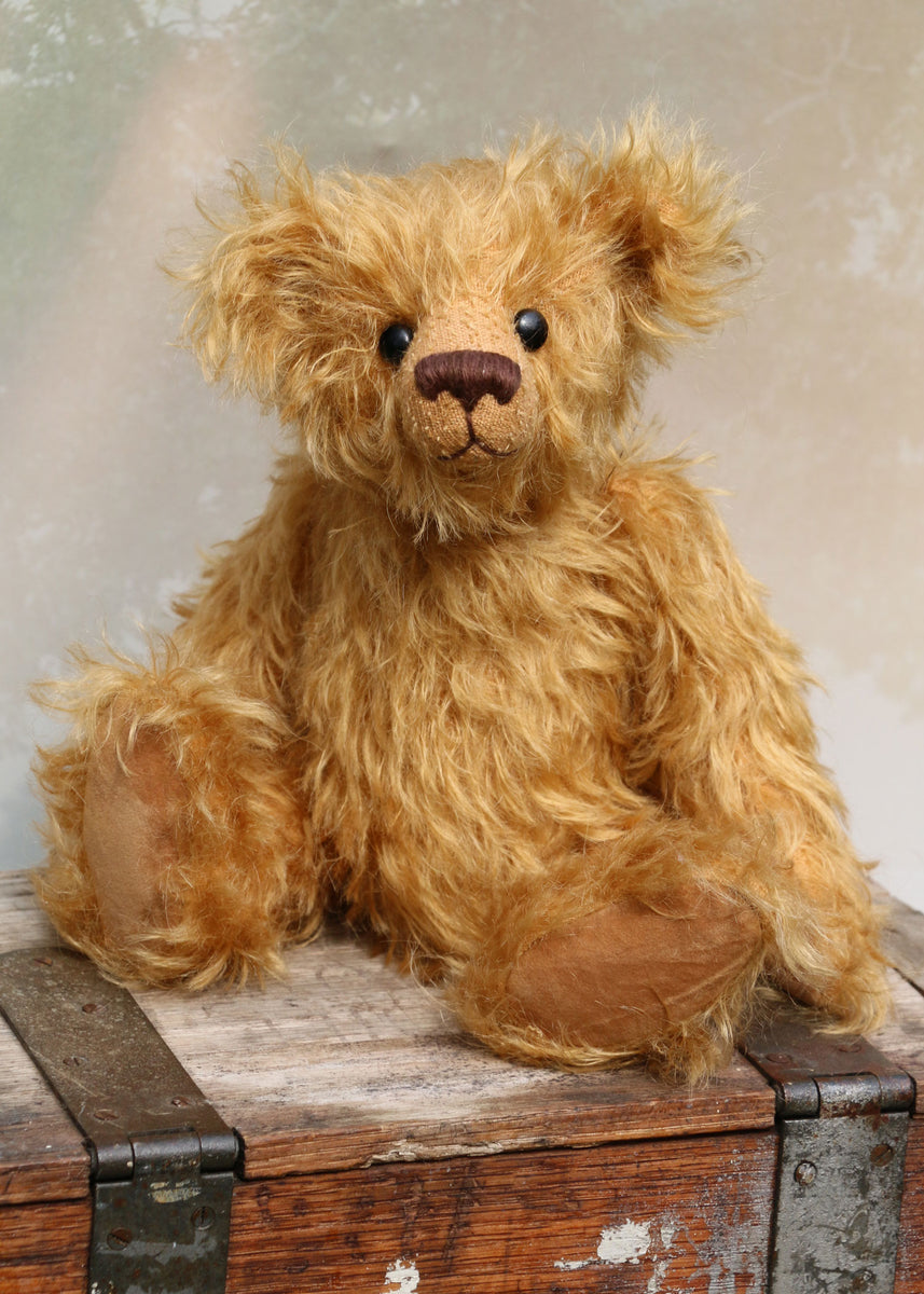 Makepeace PRINTED traditional jointed mohair teddy bear sewing pattern ...