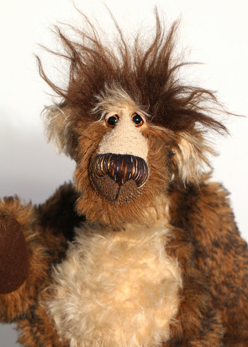 Grooble Grufflebelly, a one of a kind, mohair artist thing by Barbara ...