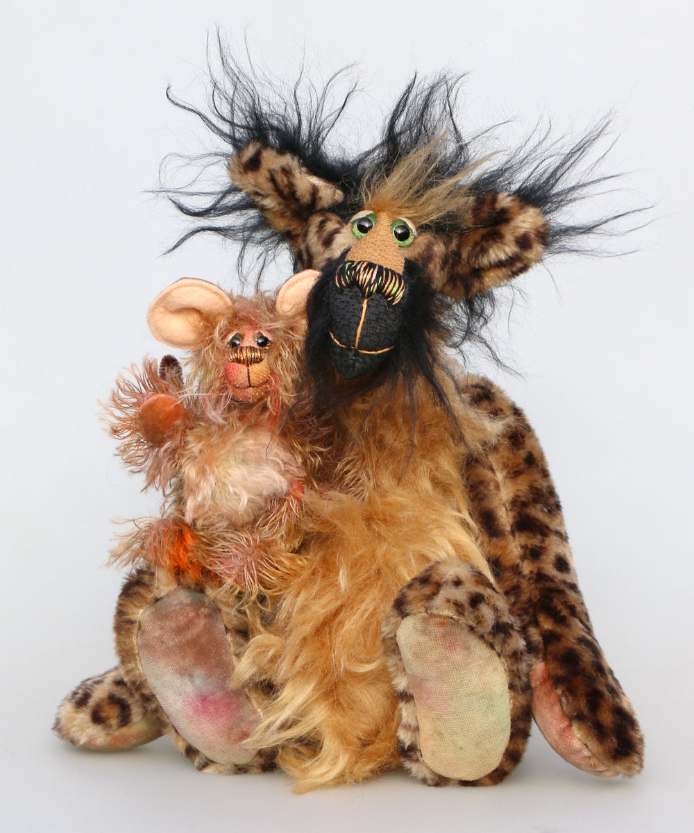 Houdini and Mouseterpiece, OOAK cat and mouse by Barbara-Ann Bears ...